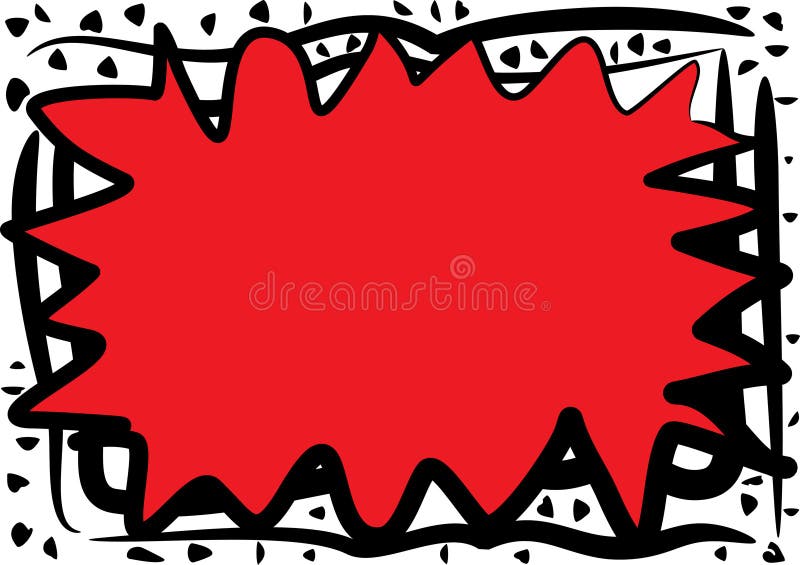 Chaotic Abstract Border stock illustration. Illustration of empty - 2501797