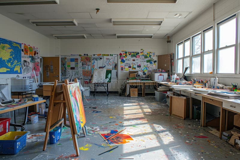 A Chaotic Room Filled with Clutter and Miscellaneous Items Scattered ...