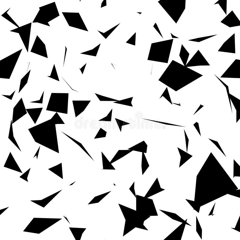 Chaotic, Rough Texture. Random Pattern with Scattered Edgy Shape Stock ...