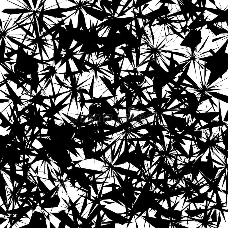 Chaotic, Rough Texture. Random Pattern with Scattered Edgy Shape Stock ...