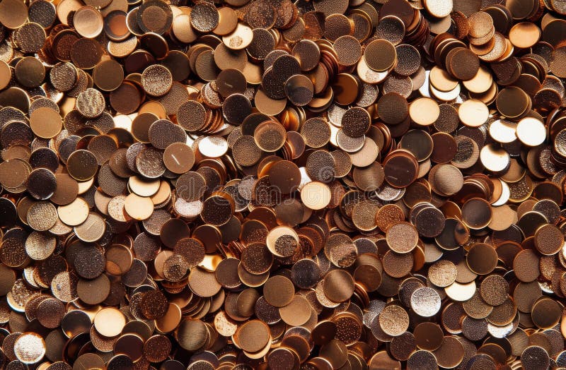 Chaotic Scatter of Coins stock image. Image of change - 315509551