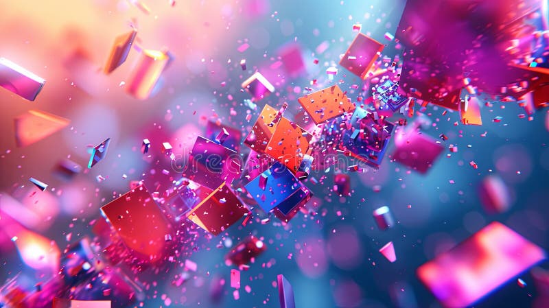 Chaotic Shapes and Colors of the Human Mind Stock Illustration ...