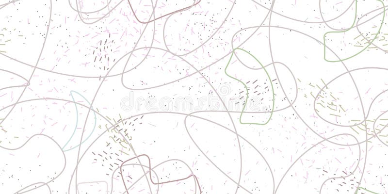 Chaotic Simple Seamless Pattern Textile One Line Stock Vector ...