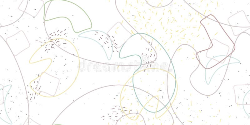 Chaotic Simple Seamless Pattern Textile One Line Stock Vector ...