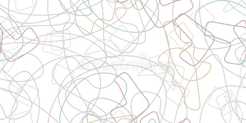 Chaotic Simple Seamless Pattern Textile One Line Stock Vector ...