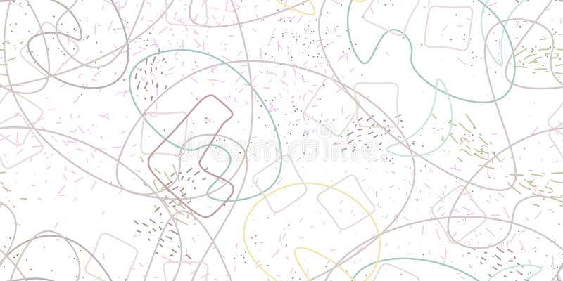 Chaotic Simple Seamless Pattern Textile One Line Stock Vector ...