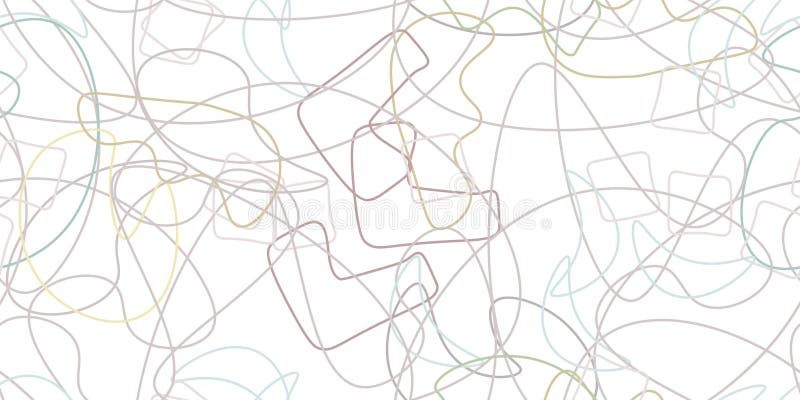 Chaotic Simple Seamless Pattern Textile One Line Stock Vector ...