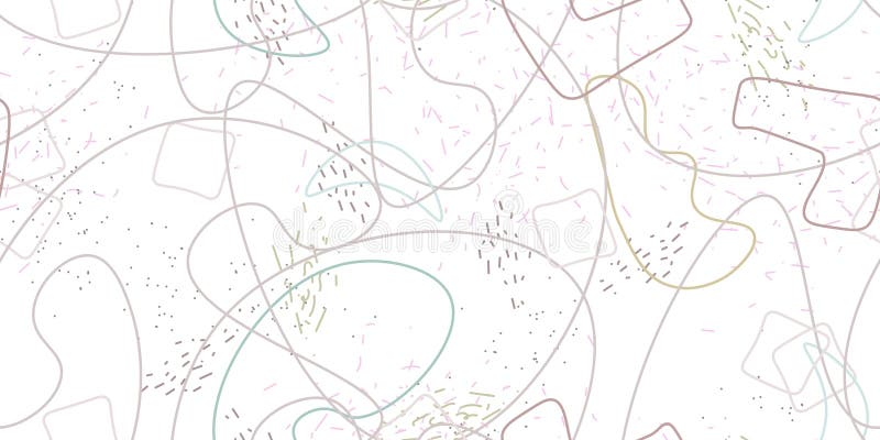 Chaotic Simple Seamless Pattern Textile One Line Stock Vector ...