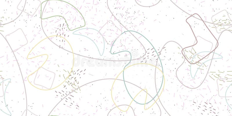 Chaotic Simple Seamless Pattern Textile One Line Stock Vector ...