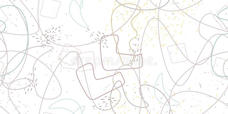 Chaotic Simple Seamless Pattern Textile One Line Stock Vector ...