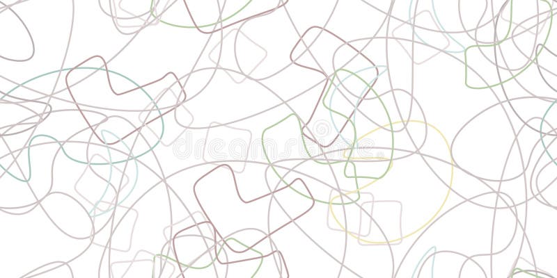 Chaotic Simple Seamless Pattern Textile One Line Stock Vector ...