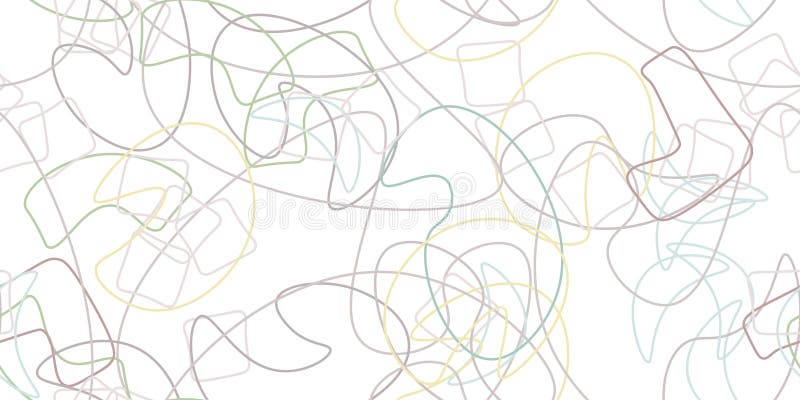 Chaotic Simple Seamless Pattern Textile One Line Stock Vector ...