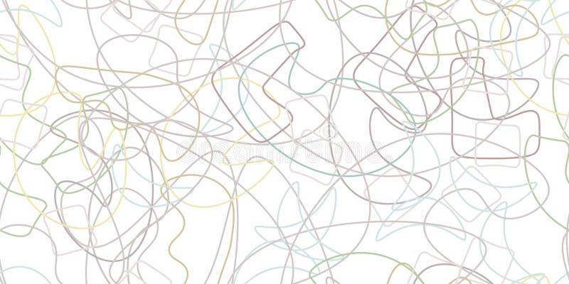 Chaotic Simple Seamless Pattern Textile One Line Stock Vector ...