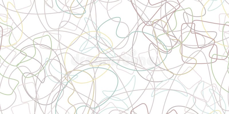 Chaotic Simple Seamless Pattern Textile One Line Stock Vector ...