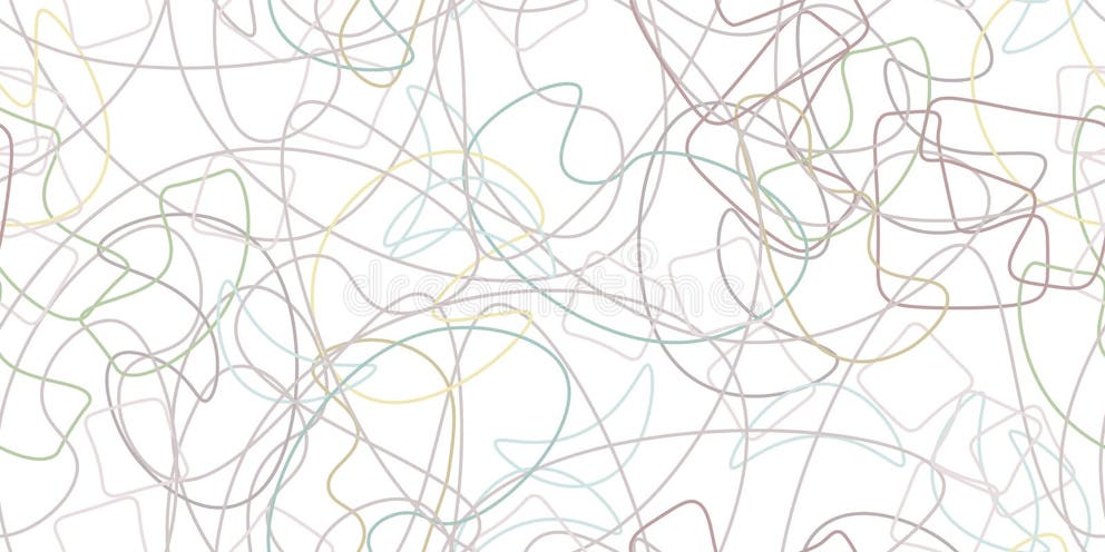 Chaotic Simple Seamless Pattern Textile One Line Stock Vector ...