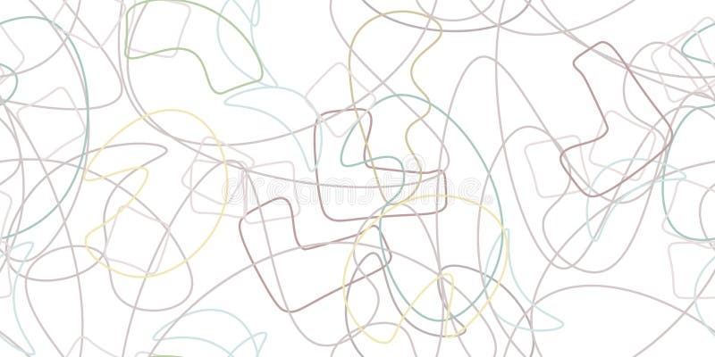 Chaotic Simple Seamless Pattern Textile One Line Stock Vector ...