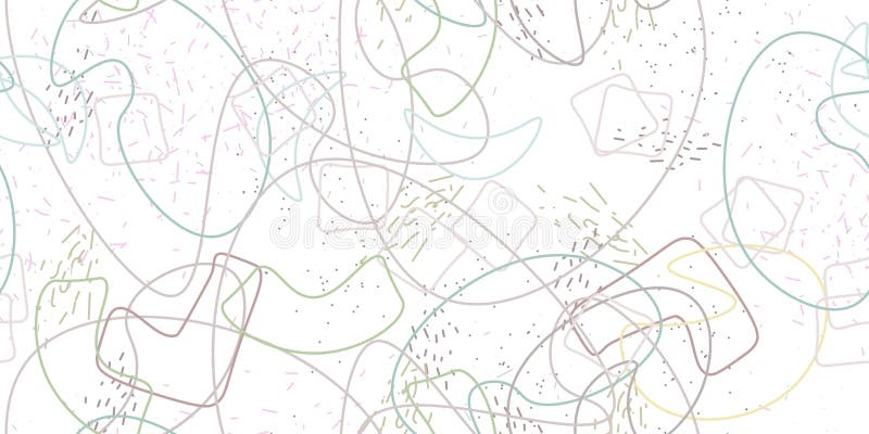 Chaotic Simple Seamless Pattern Textile One Line Stock Vector ...