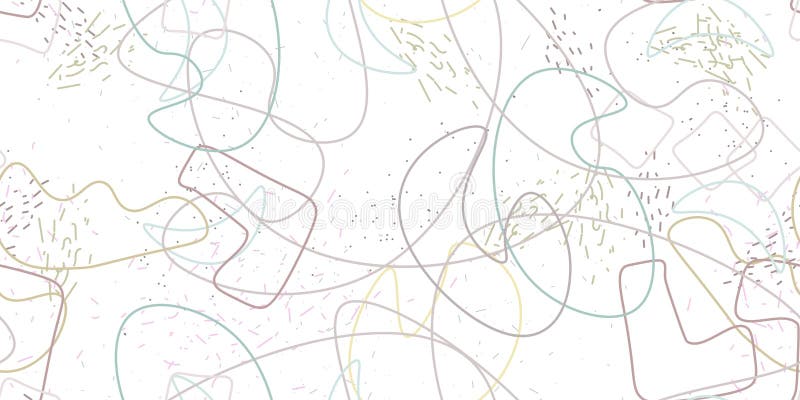 Chaotic Simple Seamless Pattern Textile One Line Stock Vector ...