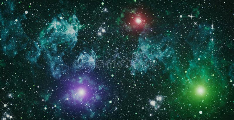 Chaotic Space Background. Planets, Stars and Galaxies in Outer Space ...