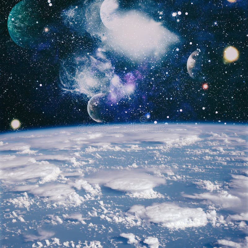 Chaotic Space Background. Planets, Stars and Galaxies in Outer Space ...