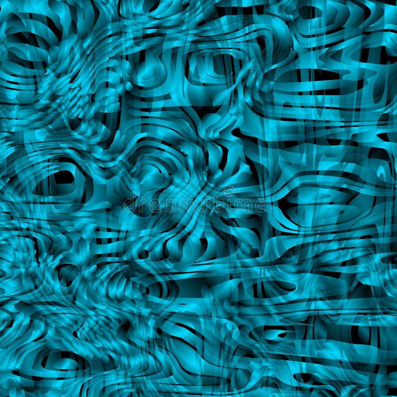 Chaotic Spots and Scribbles in Light Blue Colors on a Dark Stock ...