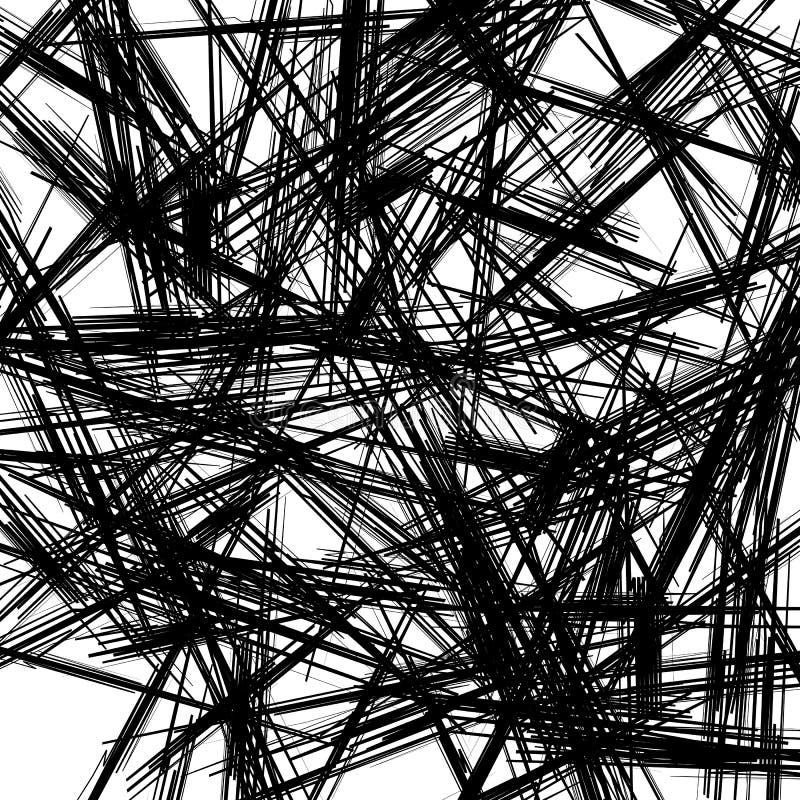 Chaotic Texture with Zigzag Lines. Rough Random Pattern Stock Vector - Illustration of ...