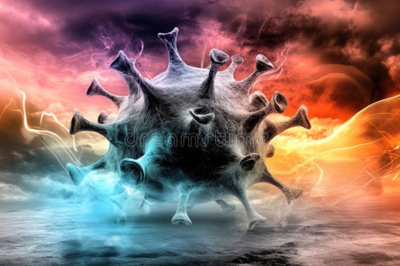 Chaotic Viral Explosion: Conceptual Image Depicting the Power and ...
