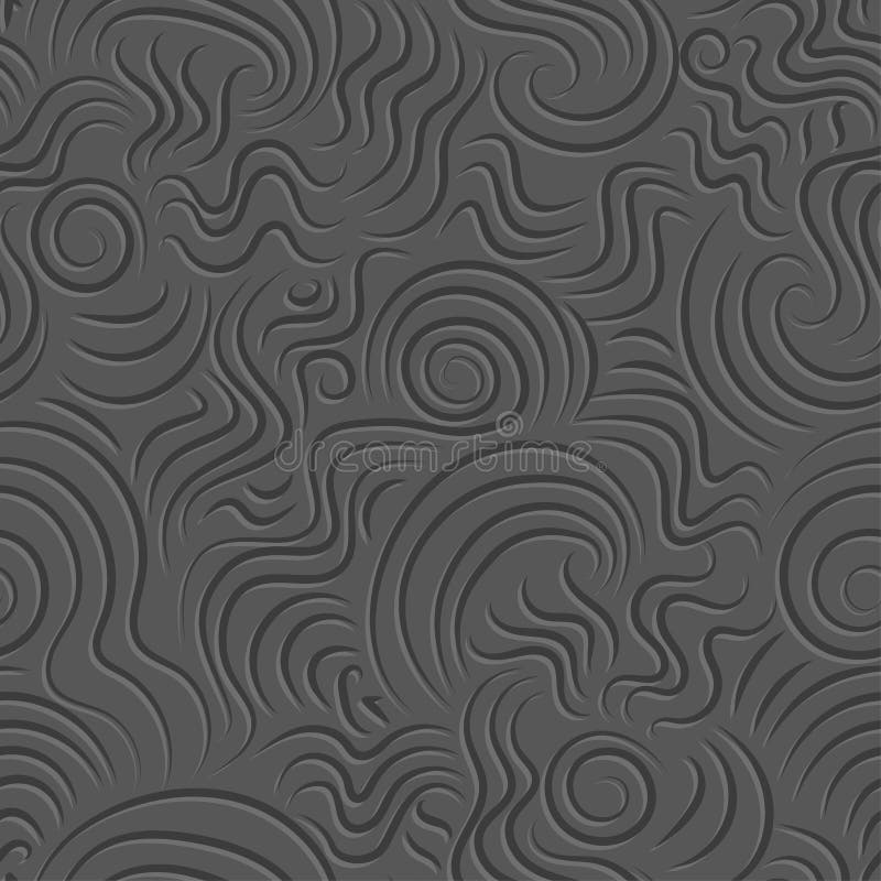 Chaotic Waves Seamless Wallpaper Stock Vector - Illustration of brush ...