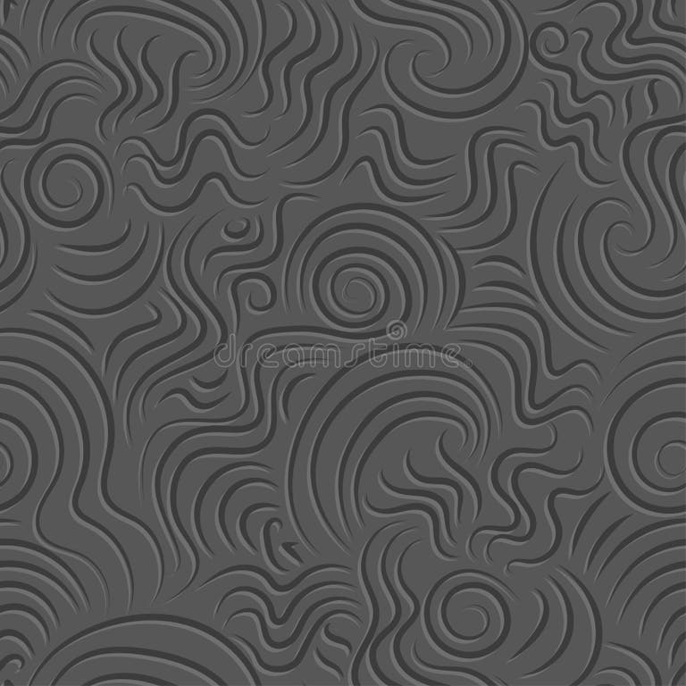 Chaotic Waves Seamless Wallpaper Stock Vector - Illustration of brush ...