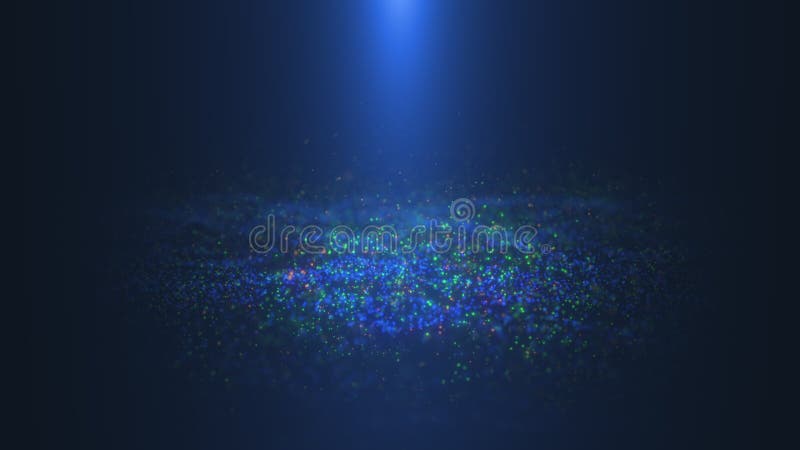 Chaotically Flying Multi-colored Small Particles Above the Surface of ...