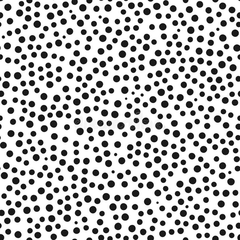 Chaotically Scattered Small Round Spots. Seamless Pattern Stock Vector ...