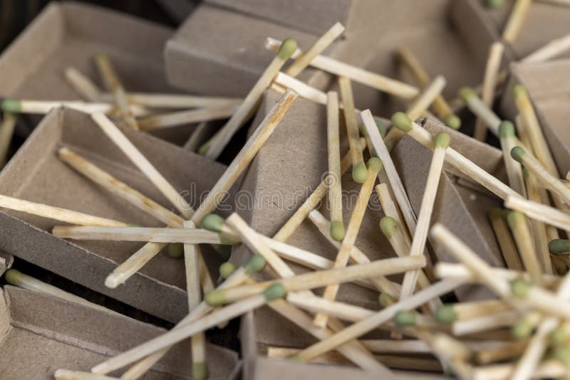 Chaotically Scattered Wooden Matches without Matchboxes on the Table, a ...