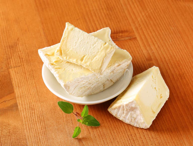 Chaource cheese stock image. Image of wedges, milk, dairy - 56805559