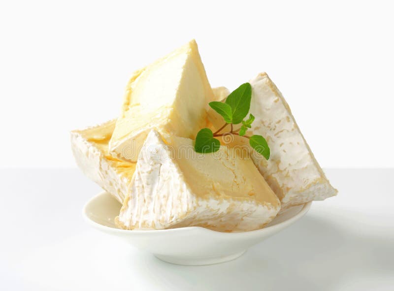 Chaource cheese stock image. Image of wedges, closeup - 56805973