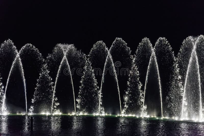 Chaoyang Fountain stock photo. Image of liaoning, colorful - 96446176