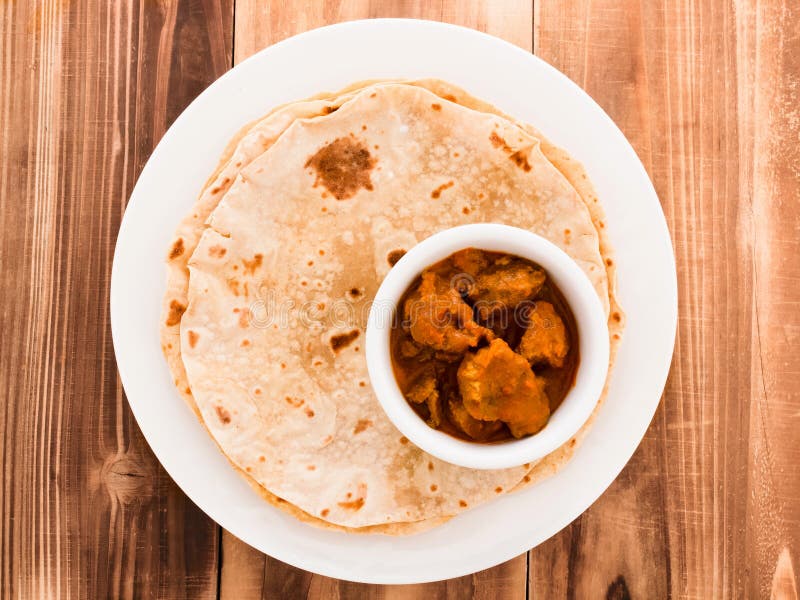 Chapati and roti canai stock image. Image of dough, dinner - 31000081