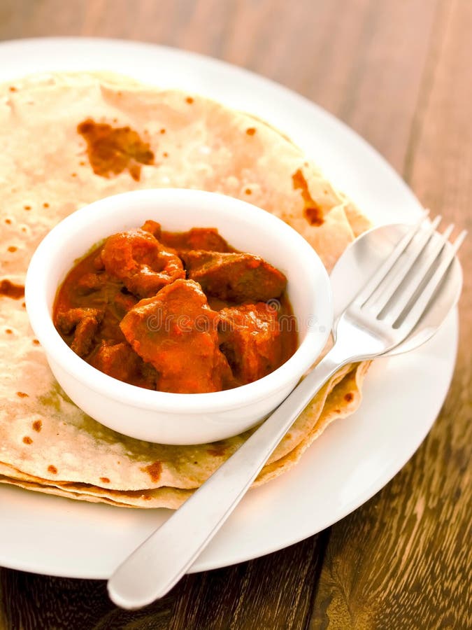 Chapati stock image. Image of indian, cuisine, plate - 24750743