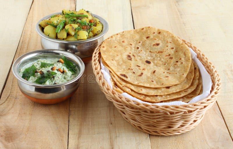 Indian Flat Bread Chapati, Roti Made of Whole Wheat Flour and Baked ... Indian Flat Bread Chapati, Roti Made of Whole Wheat Flour and Baked ...