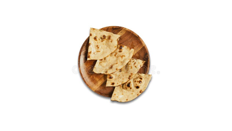 Chapati Platter with White Bacgkround Stock Image - Image of bacground ...