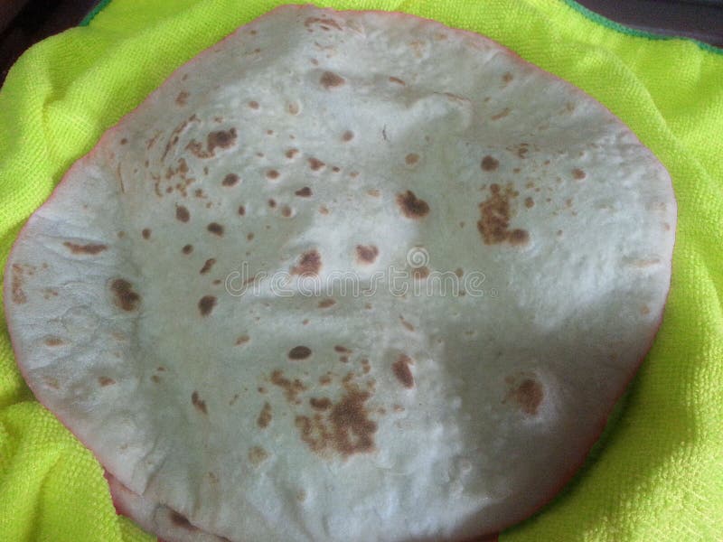 Chapati Roti/fulka/paratha Whole Wheat Flat Bread Stock Image - Image ...