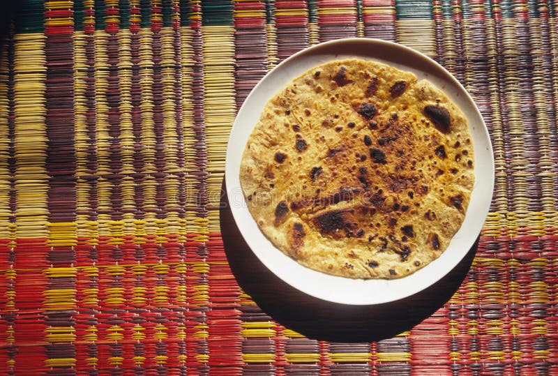 Indian Chapatti Roti Flat Bread India Stock Photo - Image of foodstuff ...
