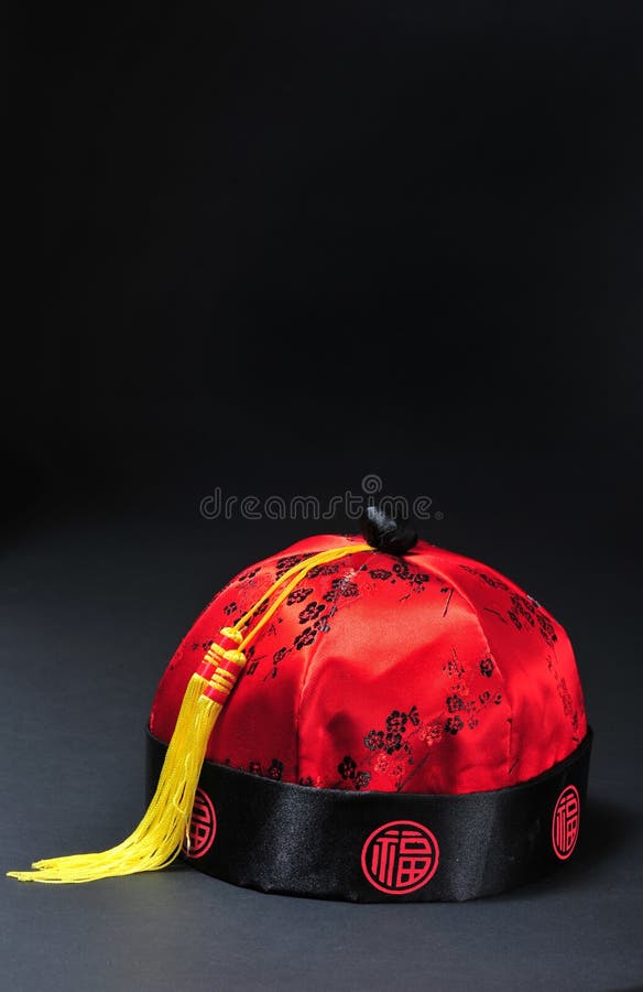 Chapeau chinois d'an neuf. image stock. Image du chapeau - 7933413