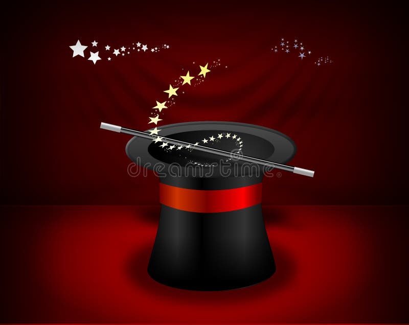 Chapeau De Magicien Stock Illustrations, Vecteurs, & Clipart – (38,327 ...