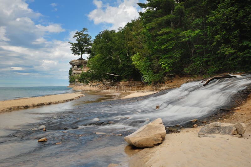 Pictured Rocks National Lake Shore, Michigan USA Stock Image - Image of ...