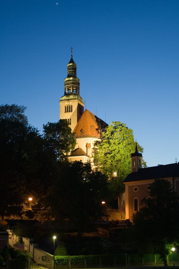 Chapel and Bell-tower in Old European City Stock Photo - Image of hill ...