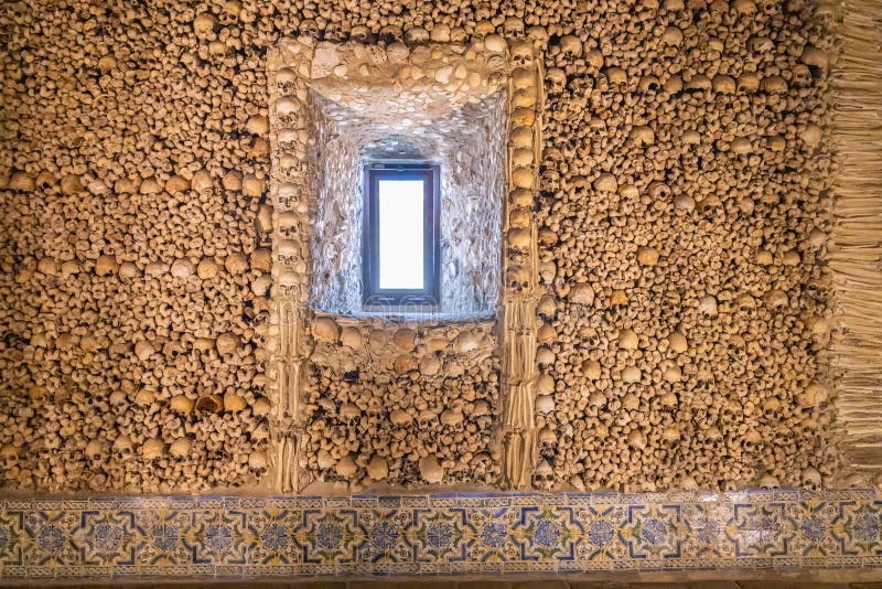 The Chapel of Bones in Evora Editorial Photo - Image of saint, ossos ...