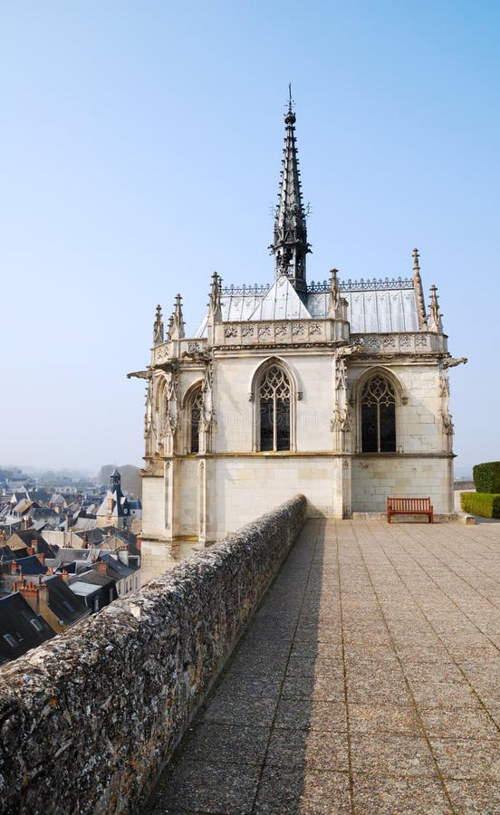 Chapel of Castle in Amboise, France Stock Image - Image of place, king ...