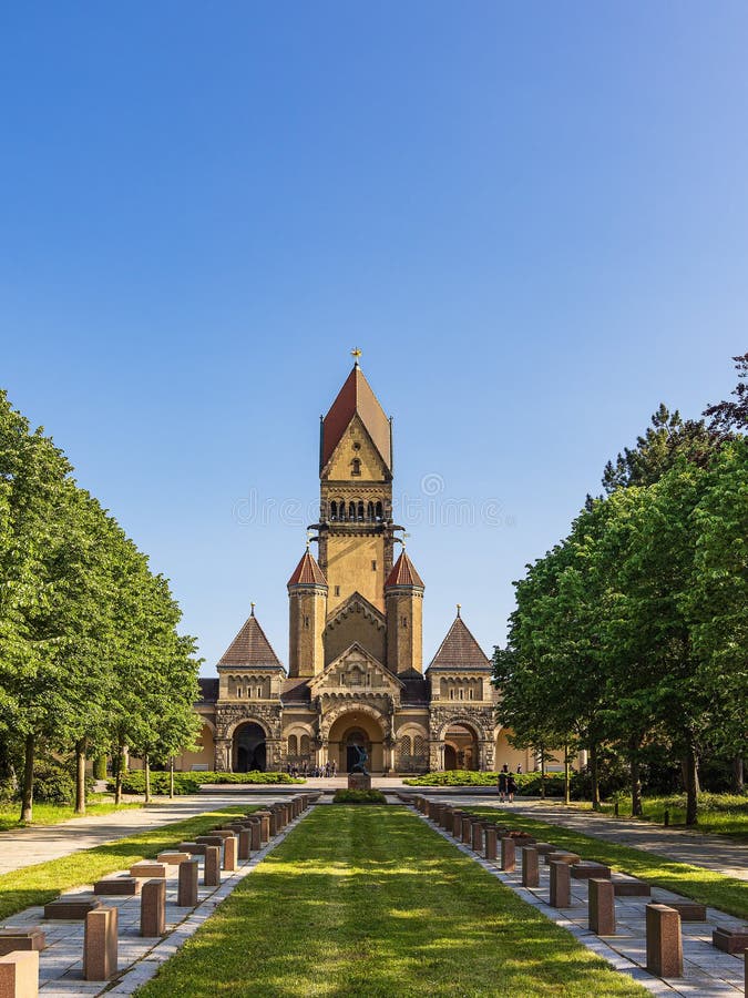 Chapel Complex at the Southern Cemetery in the City of Leipzig, Germany ...