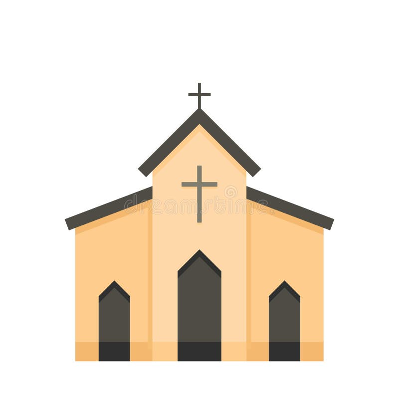 Chapel Icon. Linear Vector Illustration from Winter Collection. Outline ...