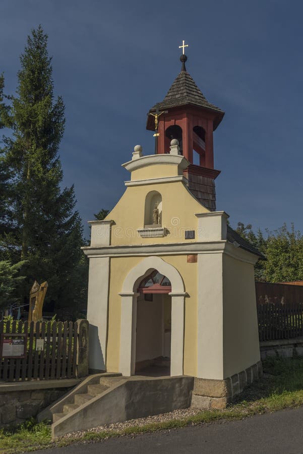 Chapel in Janov Village in Summer Morning Stock Photo - Image of janov ...